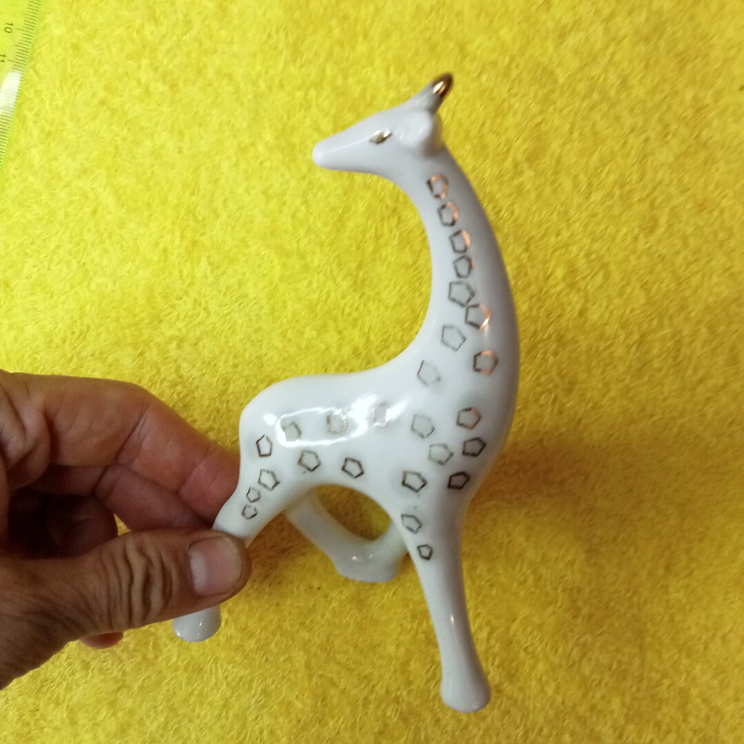 Soviet Porcelain Figurine Giraffe, Figurine Giraffe Series Animals of ...