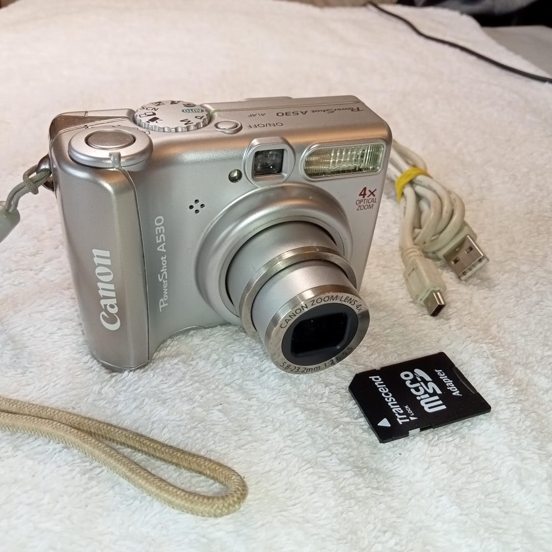 Canon Powershot A530 Work Digital Camera 5MP Camera Digital Compact Camera 4x Optical Zoom SD ...