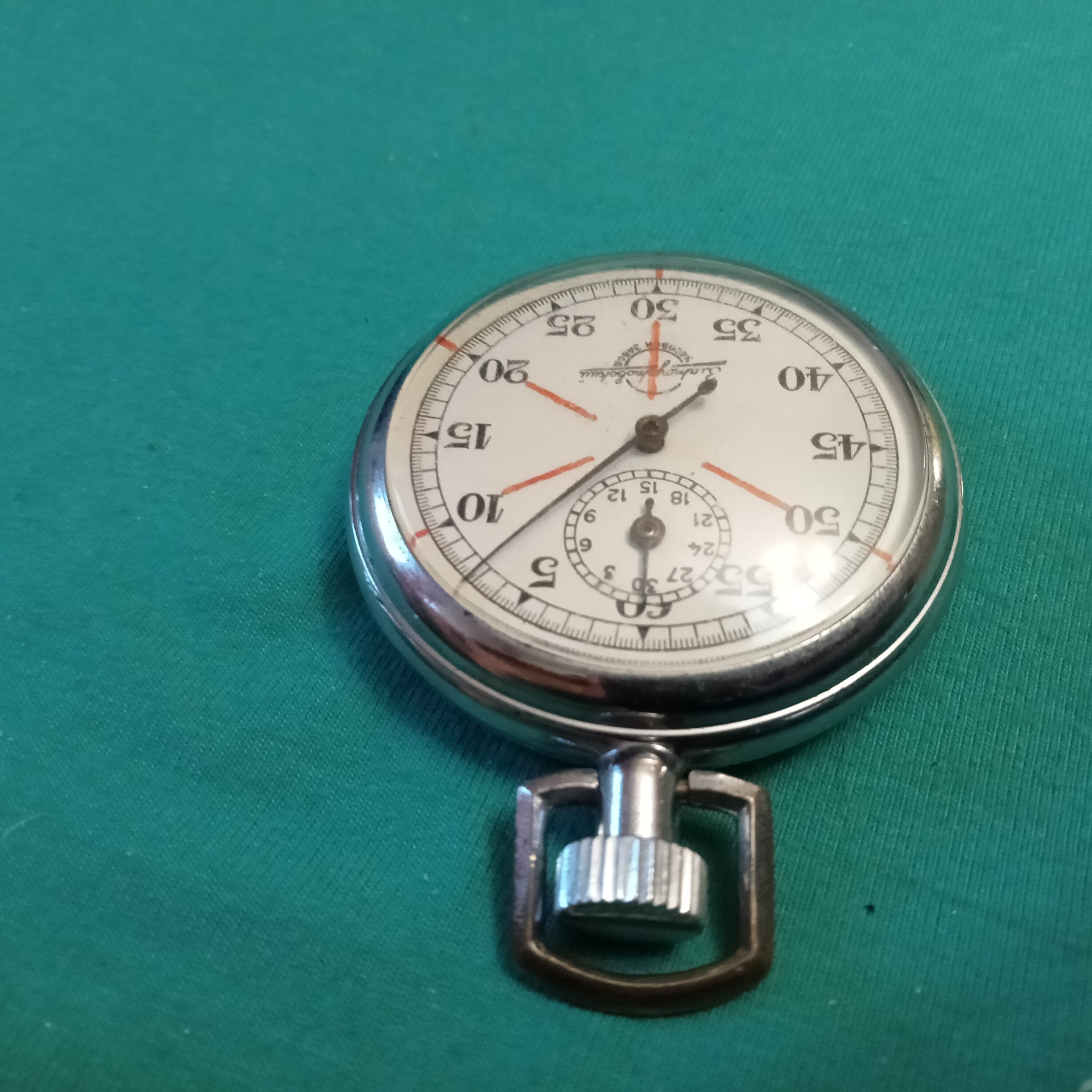 Working Soviet USSR Vintage Mechanical Stopwatch-chronometer,push ...