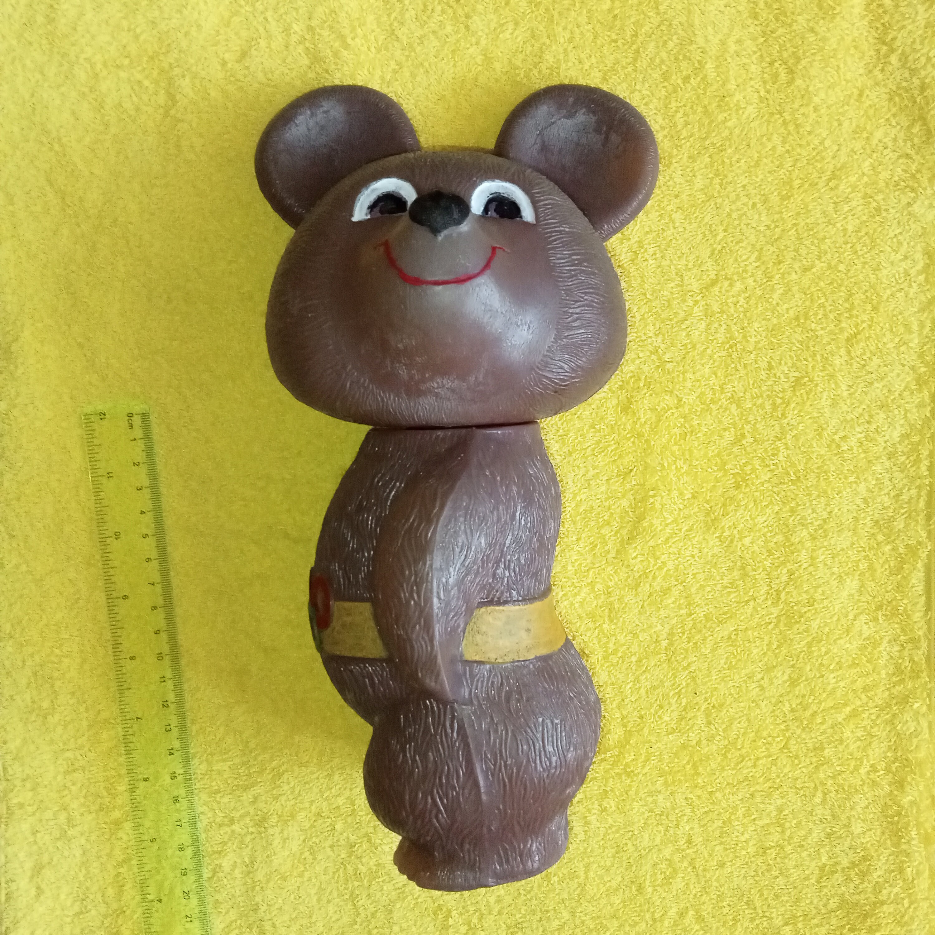 Rare Soviet Olympic Bear Vintage Plastic Bear Figurine teddy Bear ...