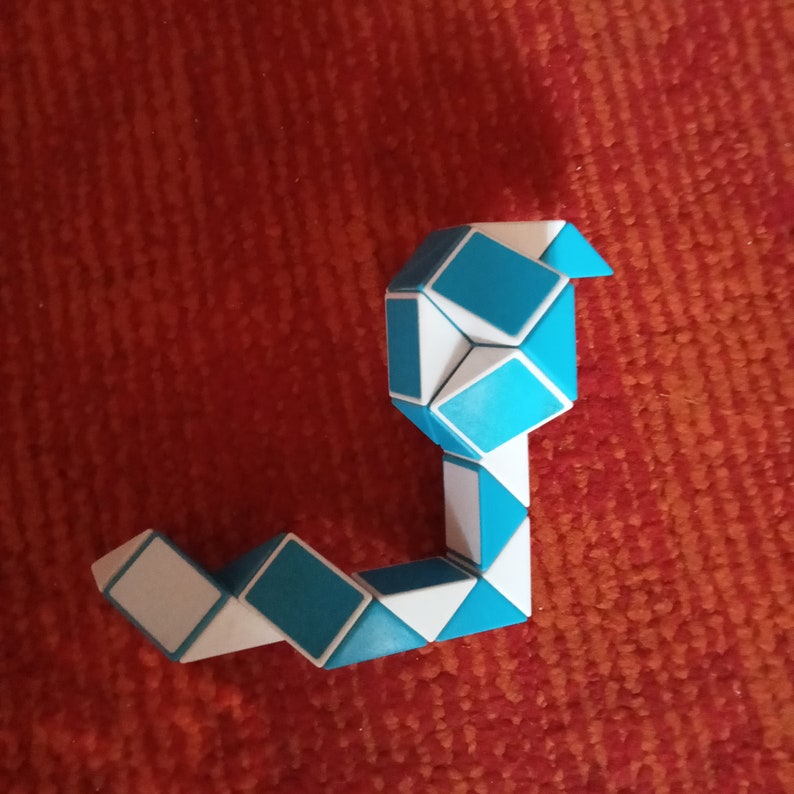 Puzzle Soviet Snake , Vintage Snake Puzzle, Soviet Rubik Snake ...