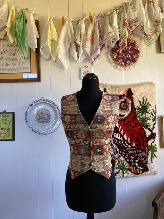 Tapestry vest - sleeveless - Gem