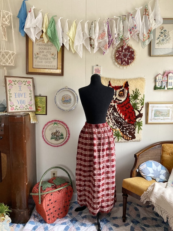 Vintage 80s check wool - Gem