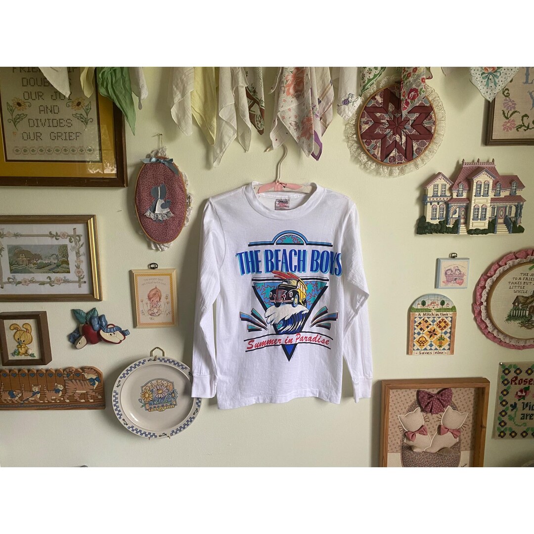 1995 Vintage Beach Boys Summer in Paradise Tour Long Sleeve Graphic Tee ...