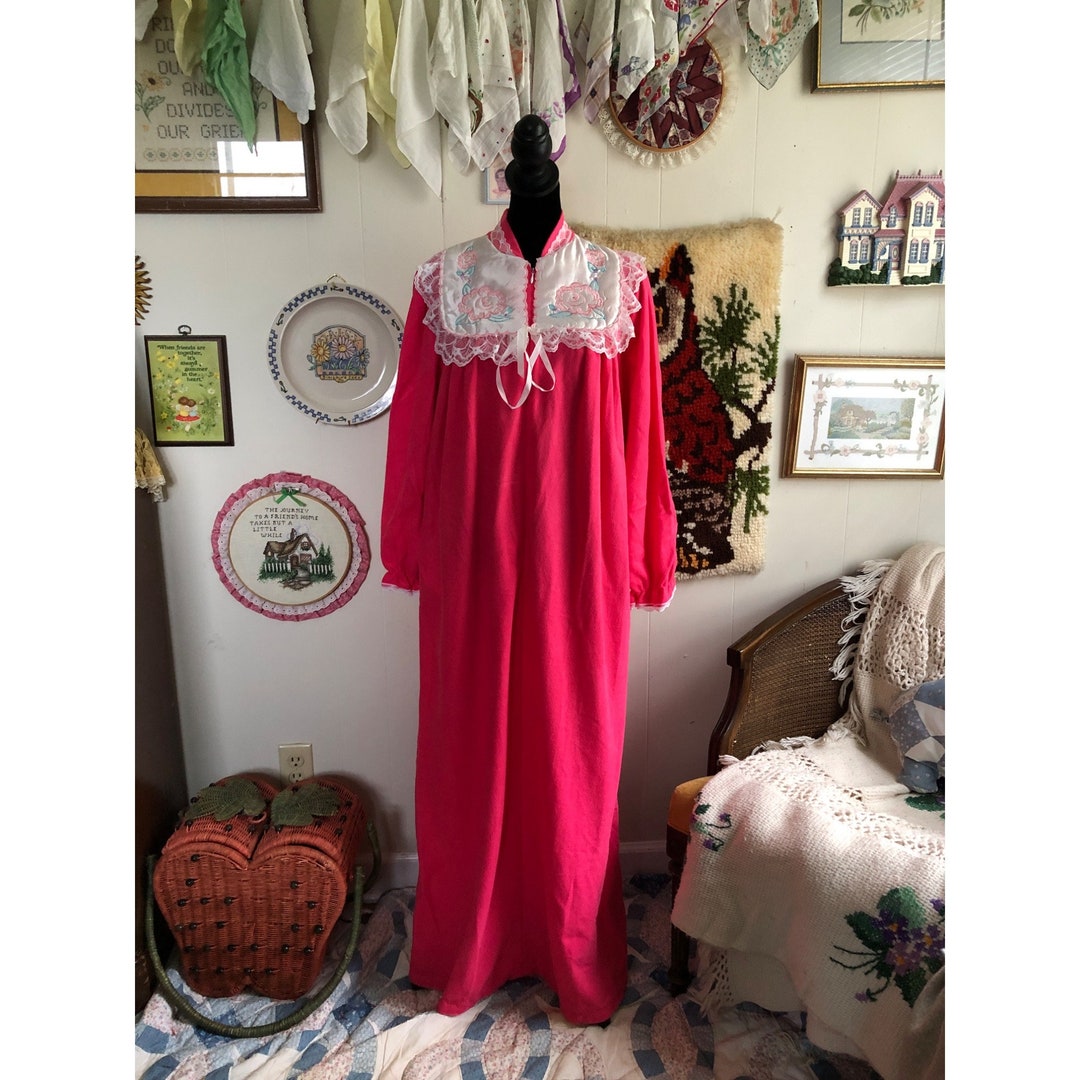 80s/90s Deadstock Ashley Taylor VTG Hot Pink Coquette Bib Collar House ...