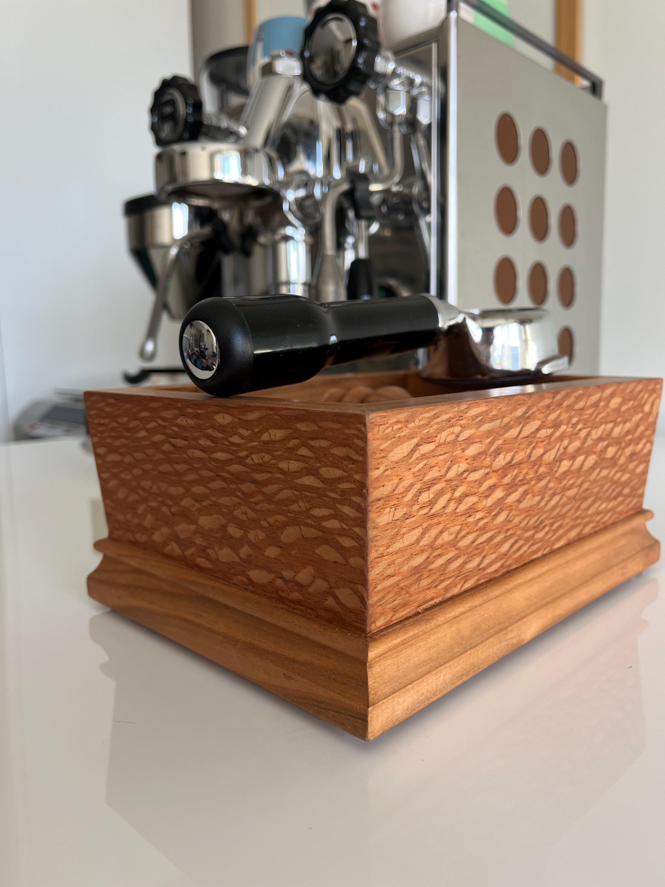 Hand Crafted Lacewood Veneered Espresso Knock Box - Etsy