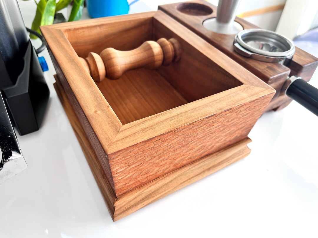 Hand Crafted Lacewood Veneered Espresso Knock Box - Etsy