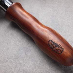 Custom Engraved Portafilter: 58mm Walnut Handle, E61 & Breville ...