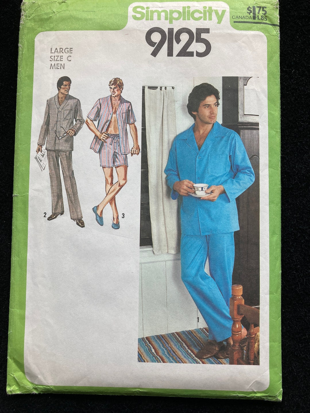 Vintage 1979 Simplicity 9125 Mens' Size Large Pajamas Pattern - Etsy