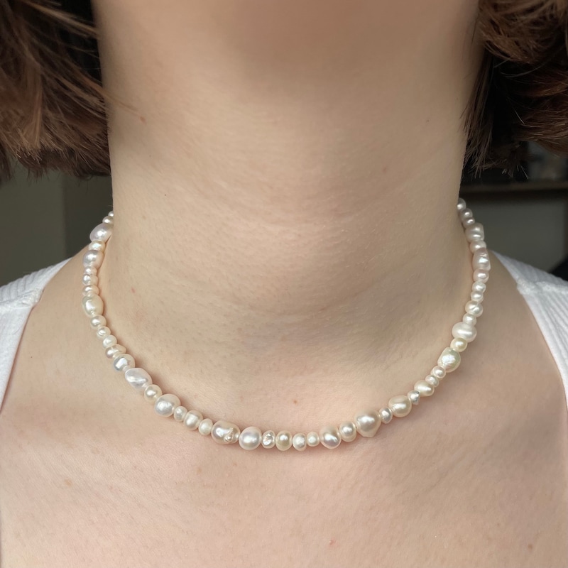 Pearl Bead Necklace - Etsy