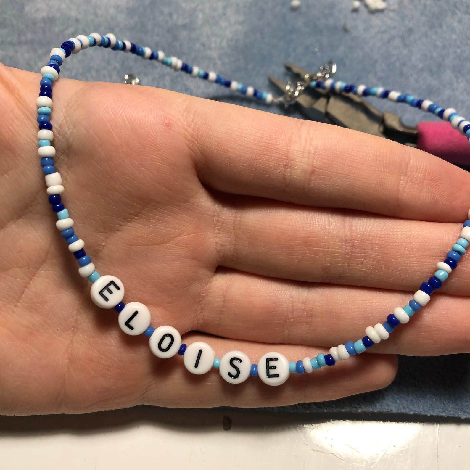 Custom Name Necklace Custom Name Choker Handmade Assorted - Etsy