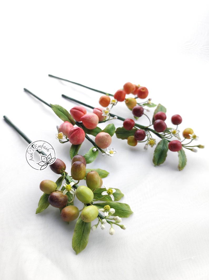 Polymer Clay Fruit Bookmarks Gift for Book Lovers Decorate Bookshelf ...