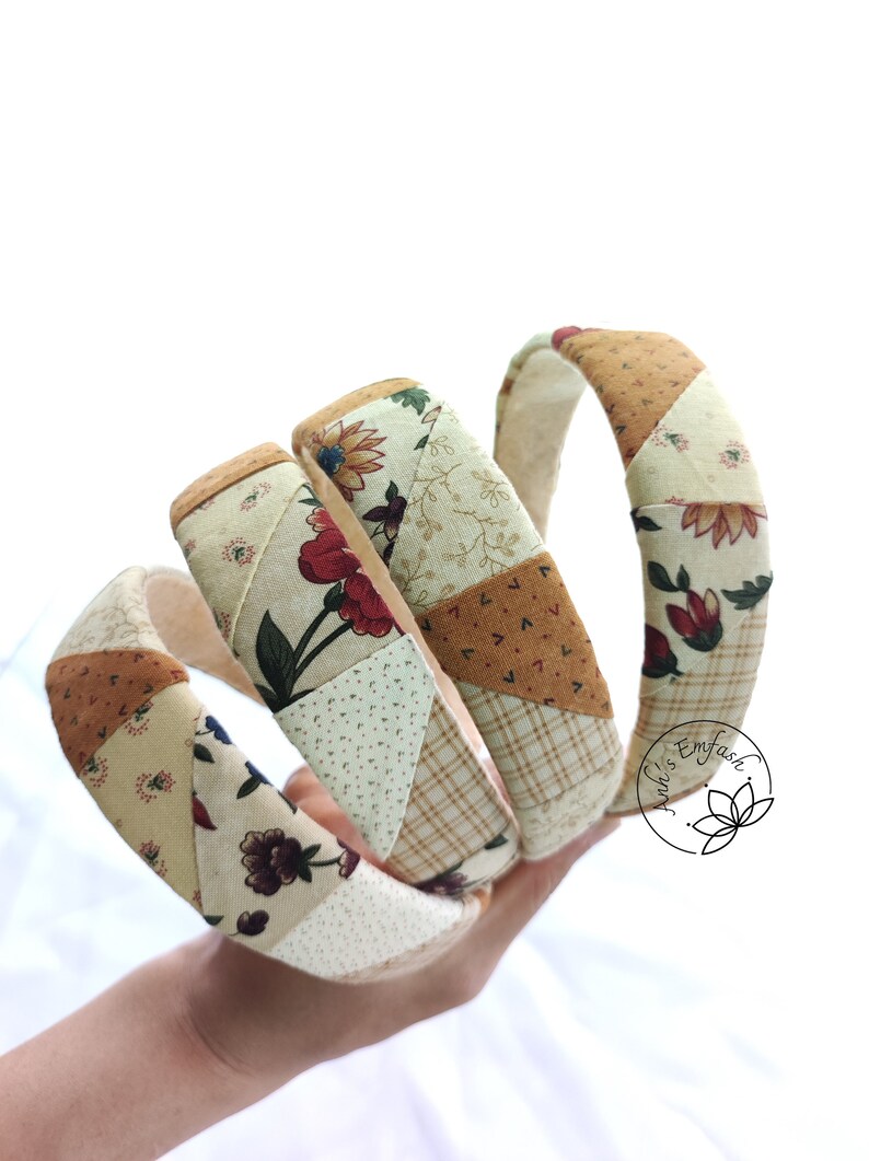 Floral Headband, Handmade Headband, Fabric Headbands, Woman Hair ...