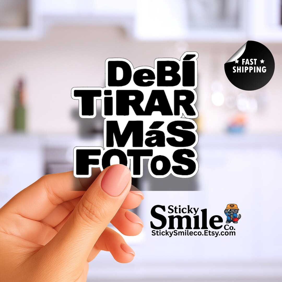 Debí Tirar Más Fotos Sticker: Spanish Song Lyric Decal - Etsy