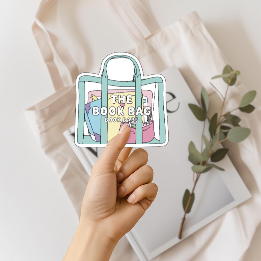 Sticker, Book Babe, Book Bag Design, Cute Stationery, Planner Accessory ...