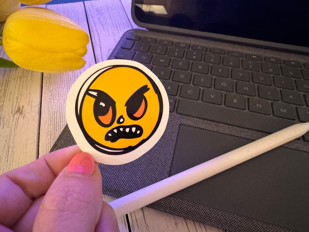 Vinyl Emoji Sticker, Sublimation Sticker, Vinyl Sticker, Laptop Sticker ...