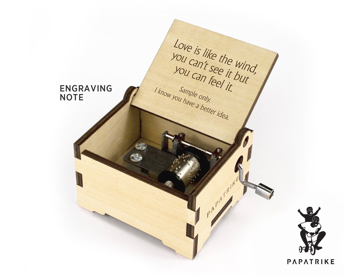 Personalized Christian Cross Music Box 5 Colors on Basswood - Etsy