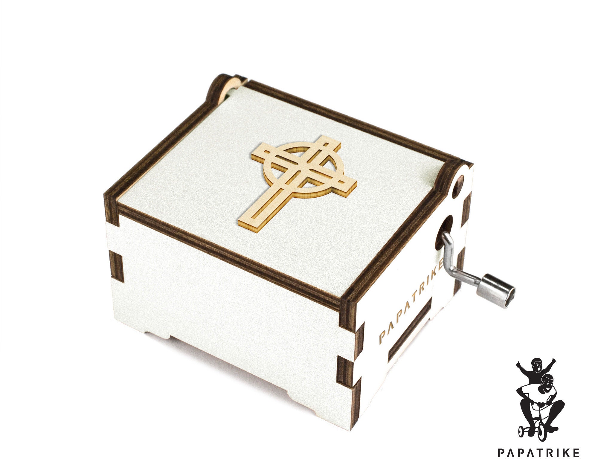 Personalized Christian Cross Music Box 5 Colors on Basswood - Etsy