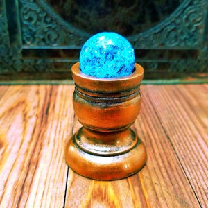 Handmade Hextech Crystal Orb With Base: League of Legends Arcane Jinx ...