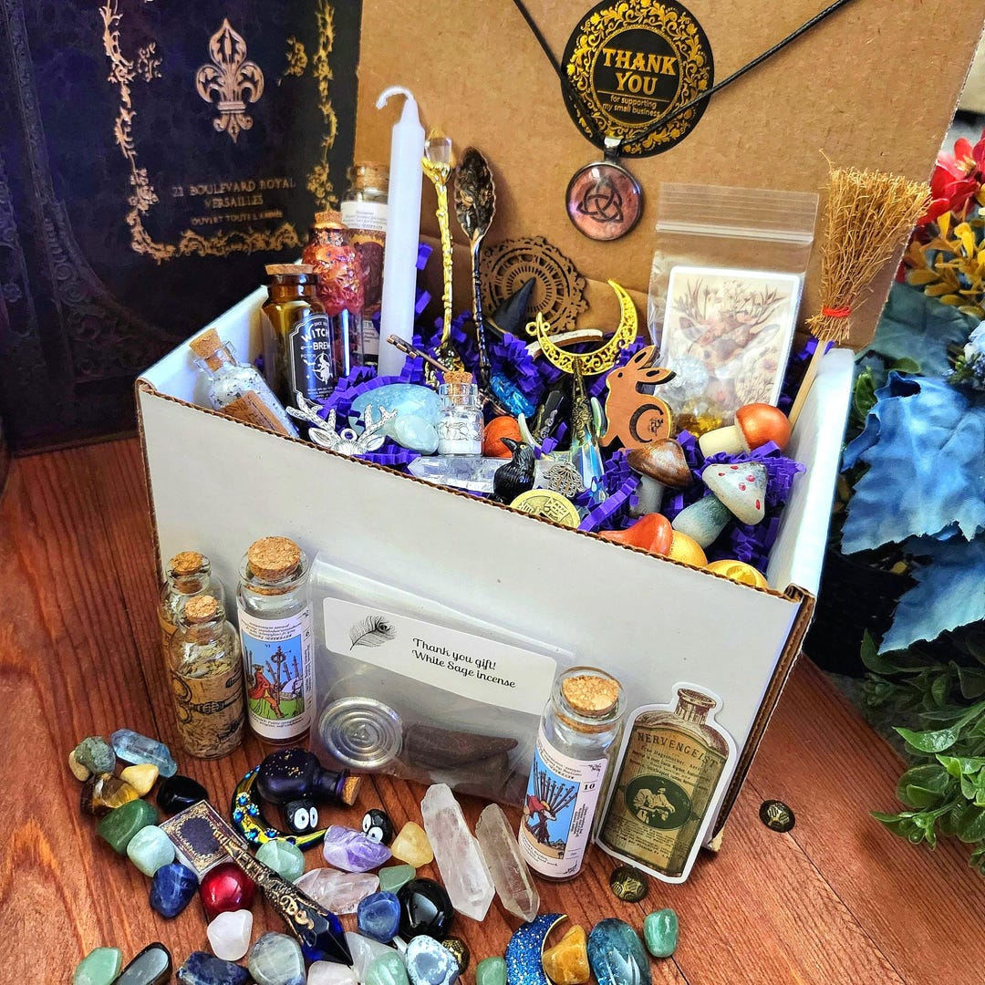 Midnight Magic, Witchy Gift Box, Trinket Mix, Crystal Confetti, Mystery ...