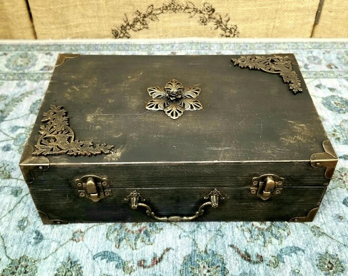 Altar Box,wood,hinged,handmade,wiccan Pagan Altar,witchy Box,tarot Box ...