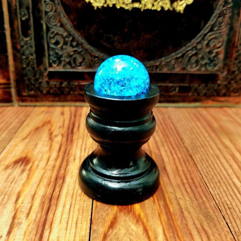 Handmade Hextech Crystal Orb With Base: League of Legends Arcane Jinx ...