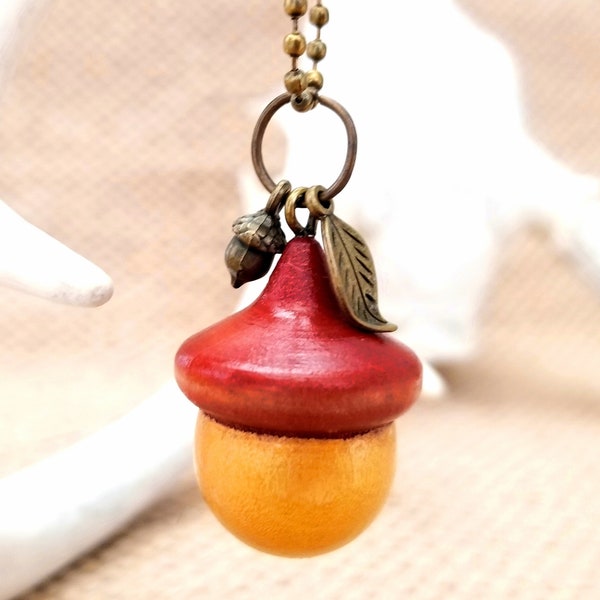 Acorn Charm - Etsy