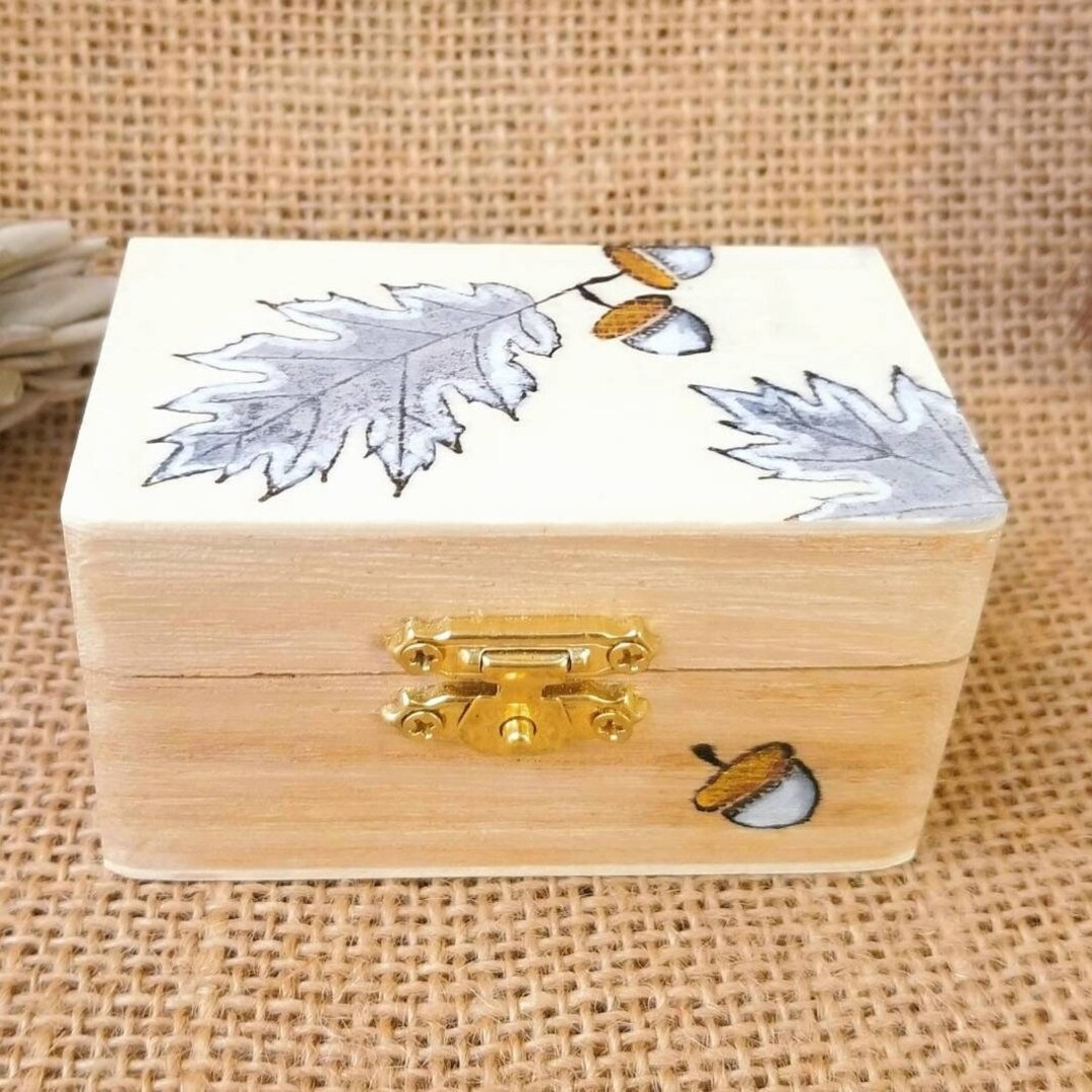 Twin Acorns,3x2,druid,box,altar Box,handmade,wish Box,druid Altar ...