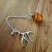 Druid Acorn Charm: Silver Antler, Oak Altar Decor - Etsy