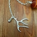 Druid Acorn Charm: Silver Antler, Oak Altar Decor - Etsy