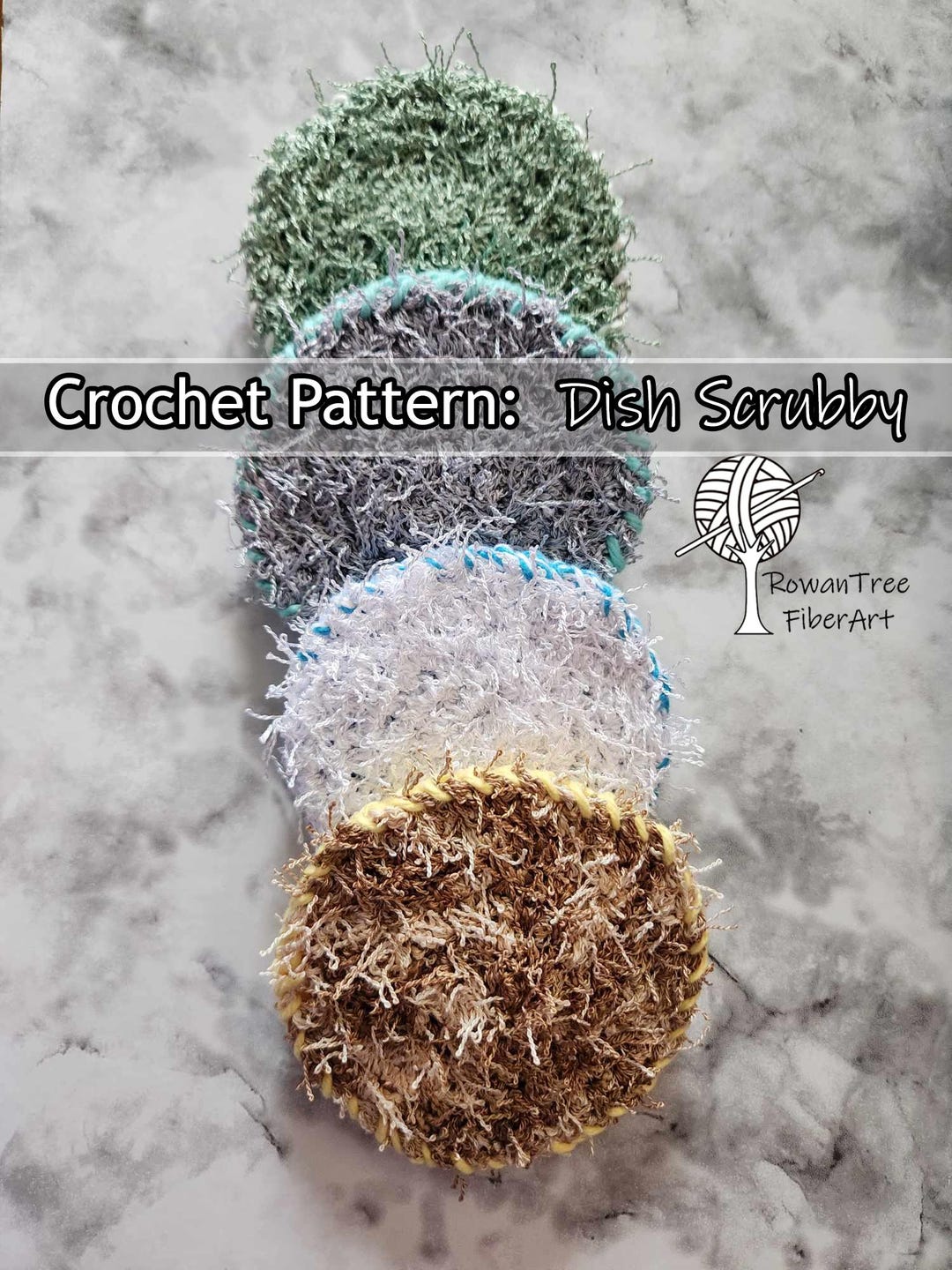 Double-sided Dish Scrubbie Circle Crochet Pattern - Etsy
