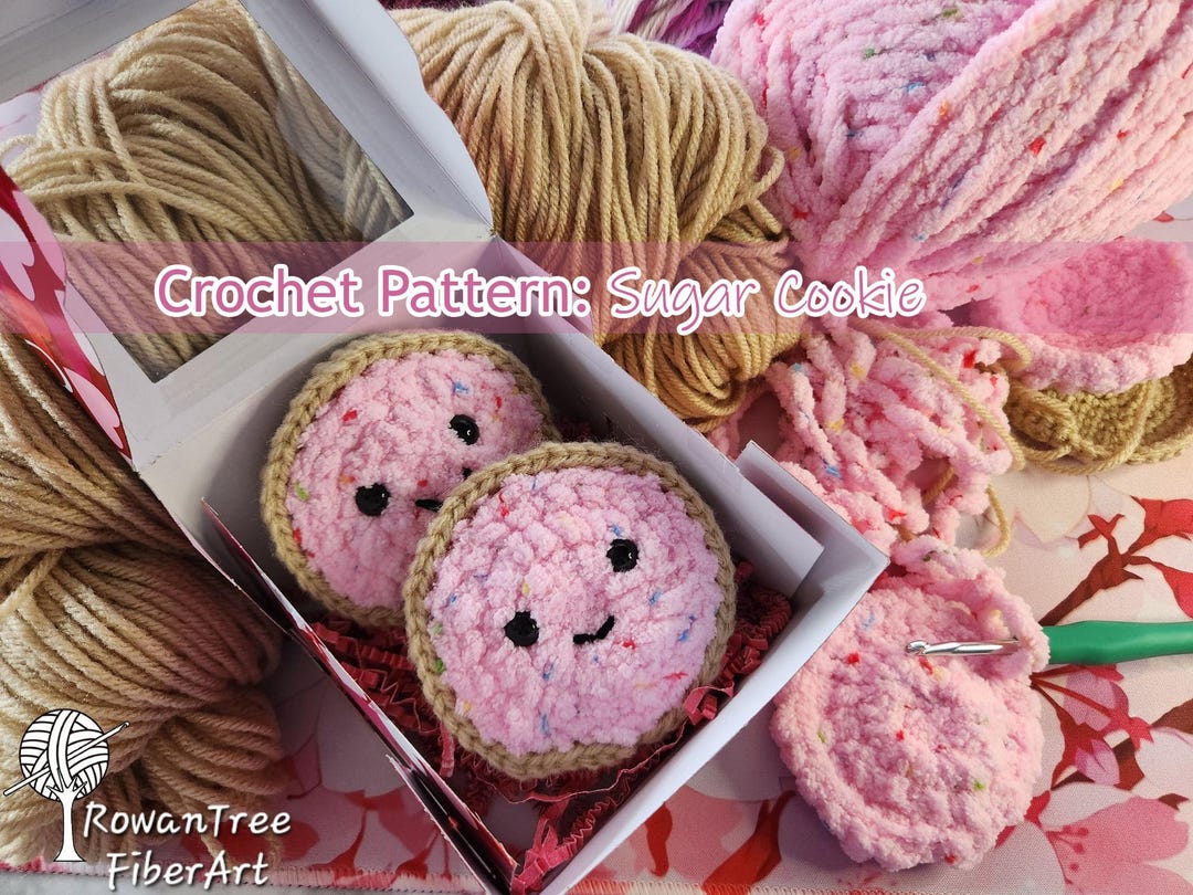 Iced Sugar Cookie Crochet Pattern - Etsy