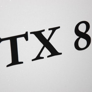 Boat Registration Number Decals. Includes Numbers for Each Side ...