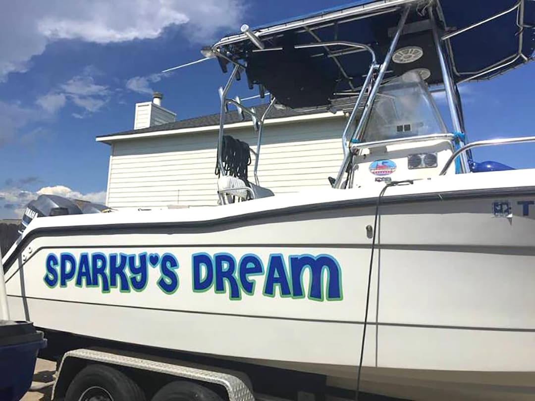 Custom Boat Name Decals | Waterproof 3M Vinyl Lettering - Etsy