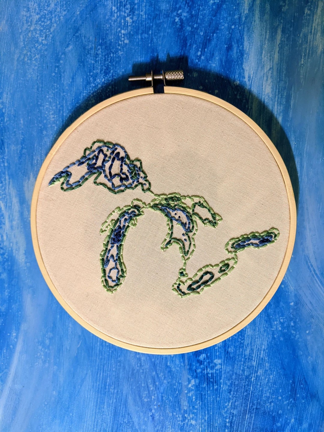 Michigan Great Lakes Embroidery - Etsy