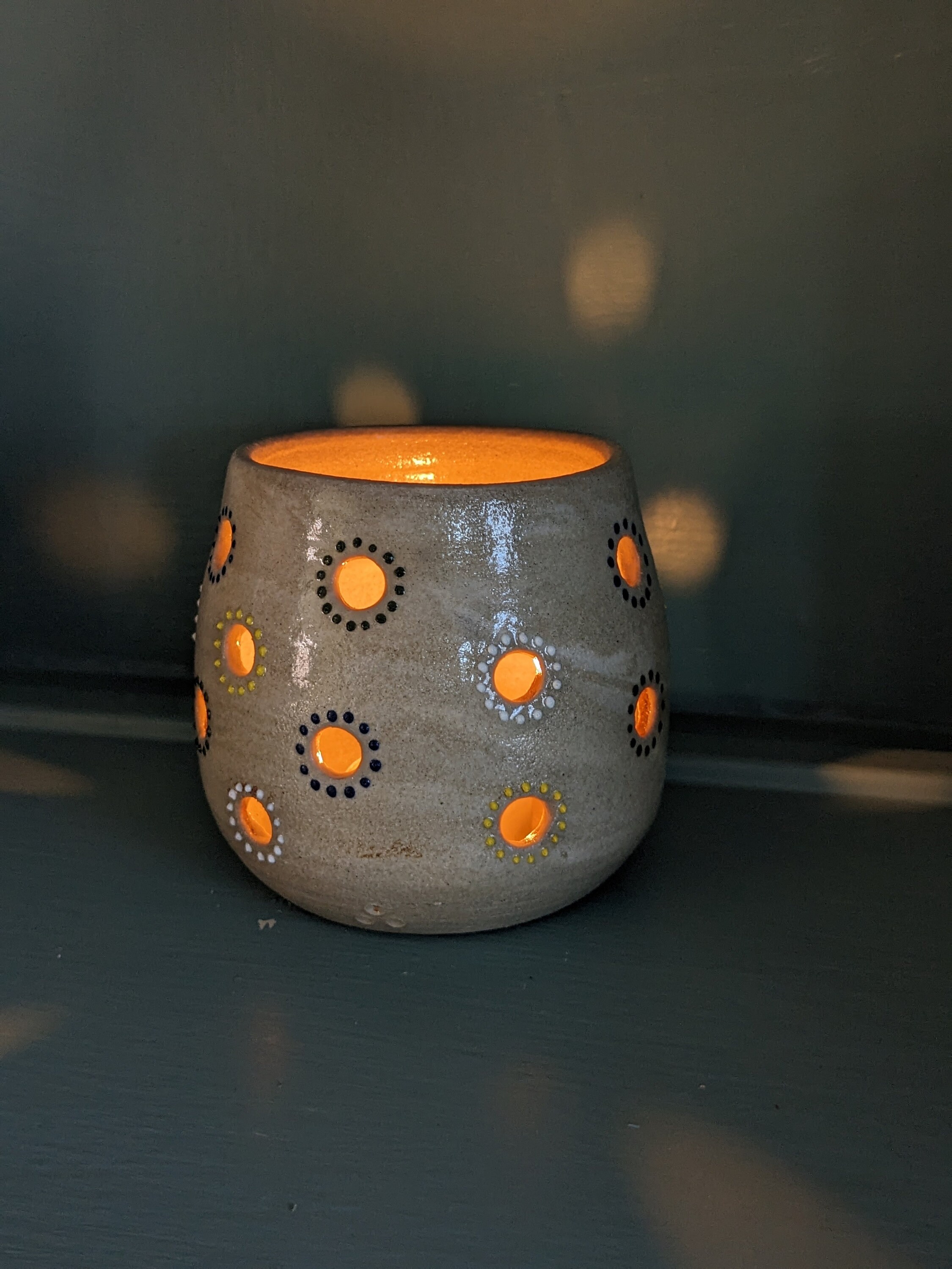 Handmade Ceramic Candle Holder Luminary Winter Gift Artisan Gifts ...