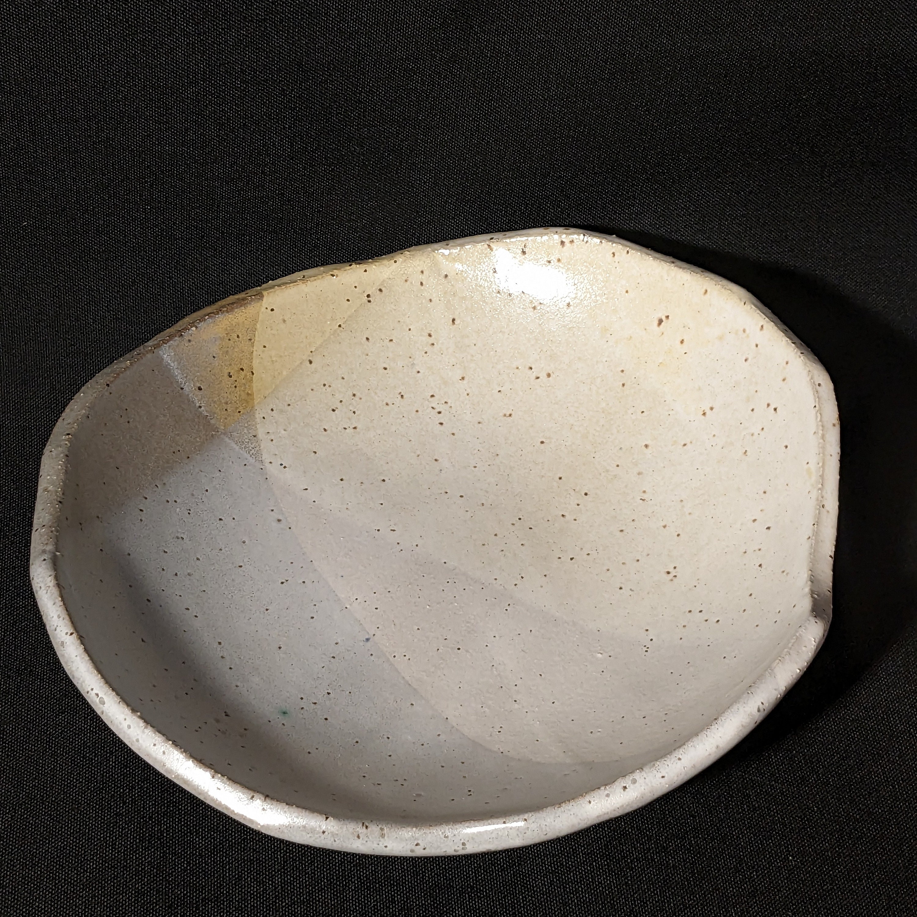Hand Built Ceramic Platter Matte White and Gray - Etsy