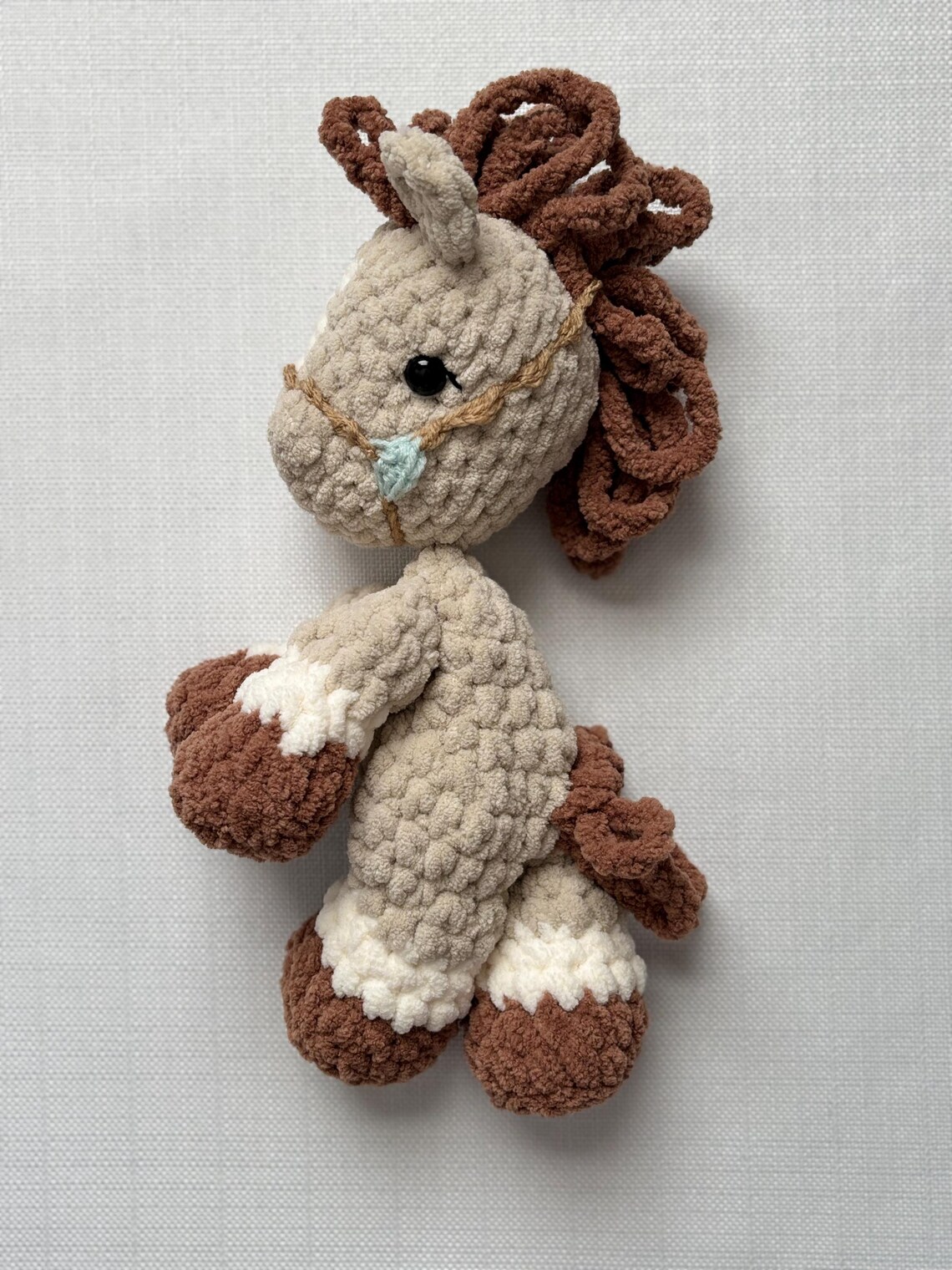 Crocheted Pony Lovey | Pony Stuffy | Horse Lovey - Etsy