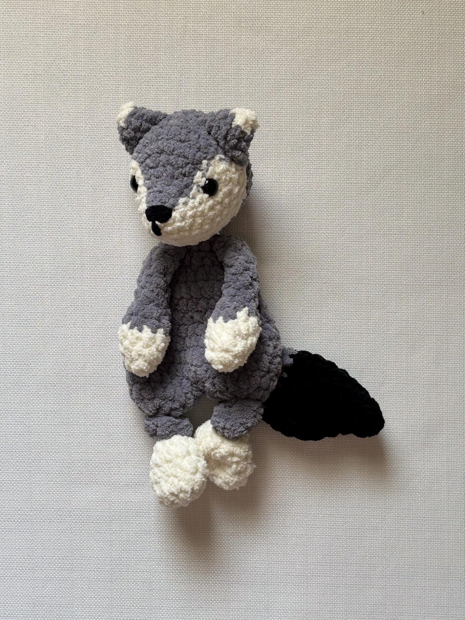 Crocheted Wolf | Wolf Lovey | Wolf Snuggler - Etsy
