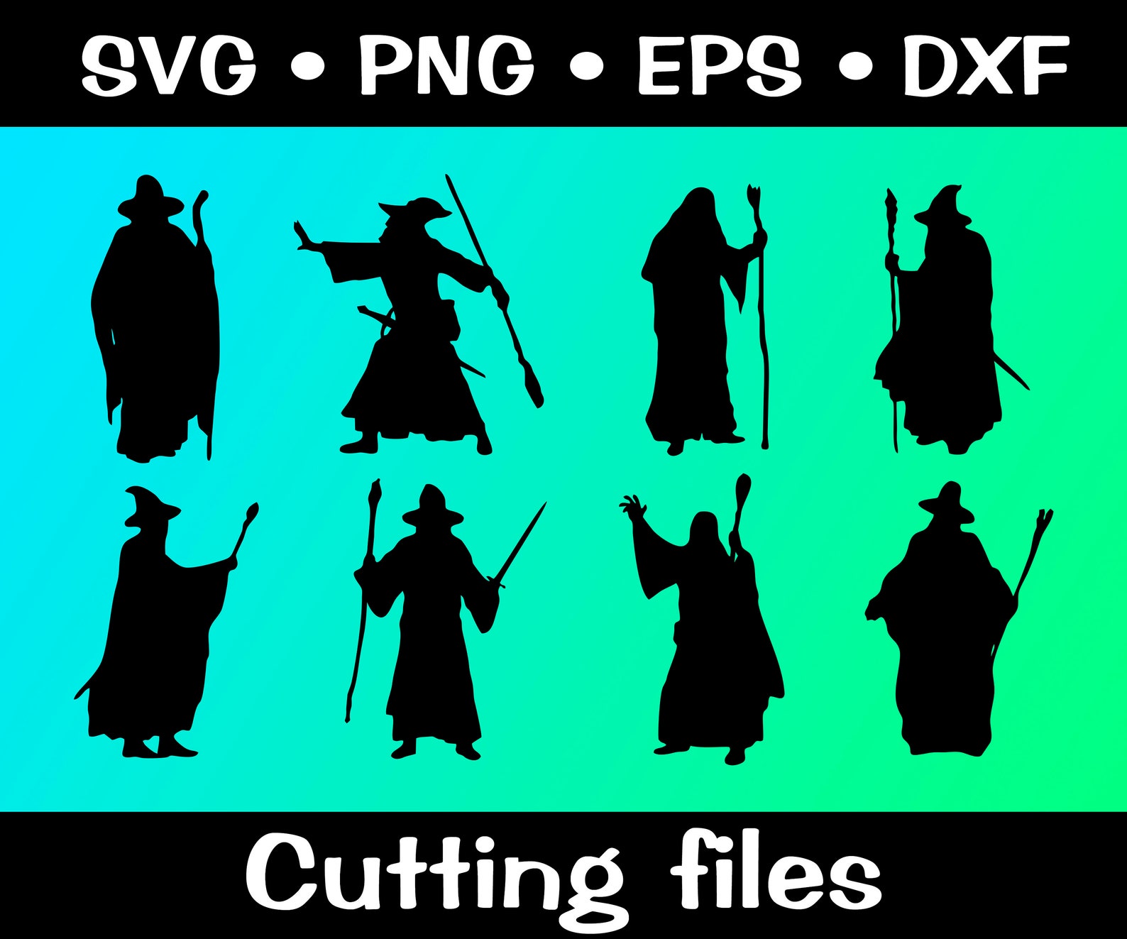 Gandalf Set/ 8 Vectors/ Lord of the Rings Vector/ LOTR Design - Etsy
