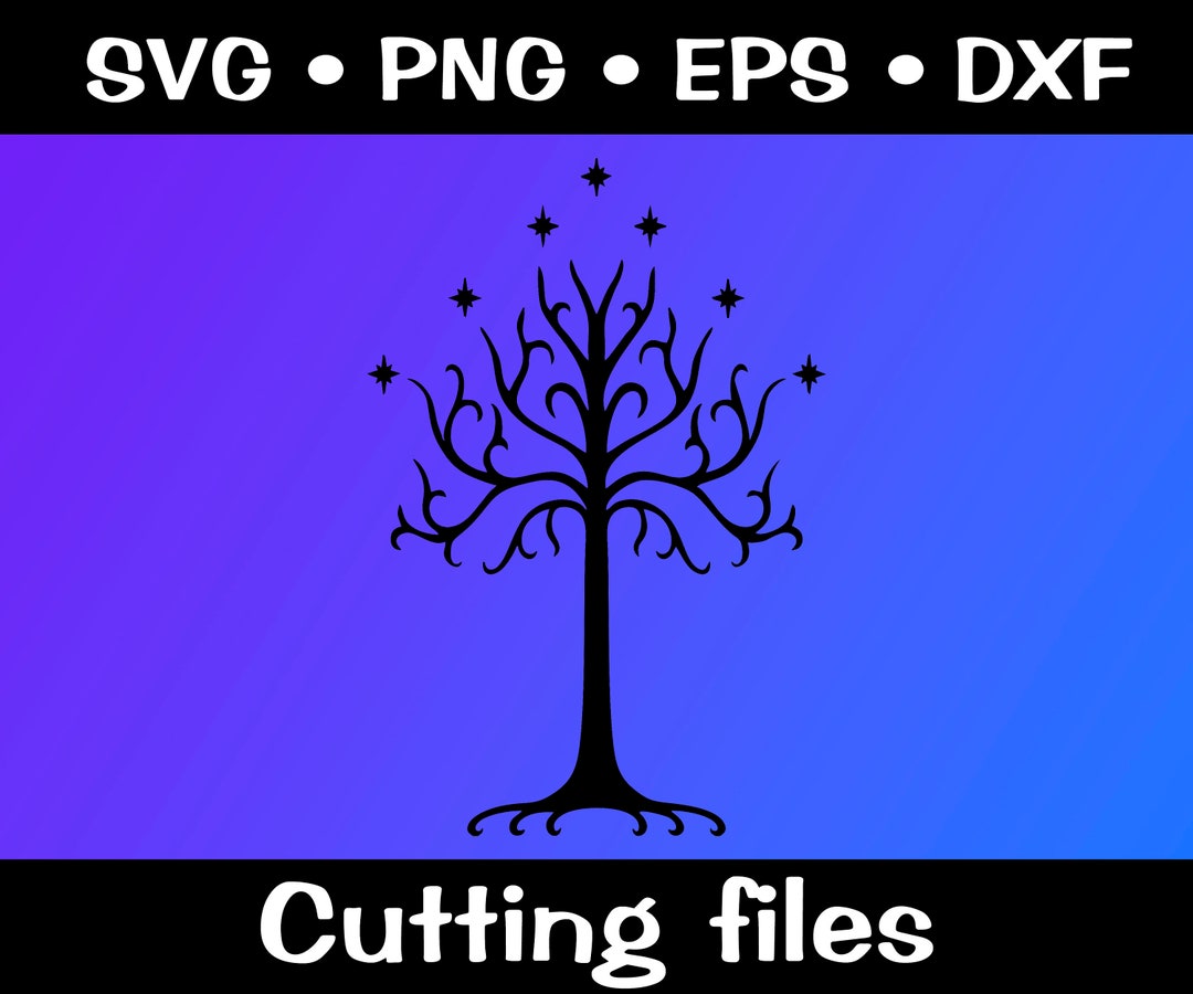 Tree of Gondor Vector/ LOTR Frodo Gandalf Design SVG/ One Ring Clip Art ...