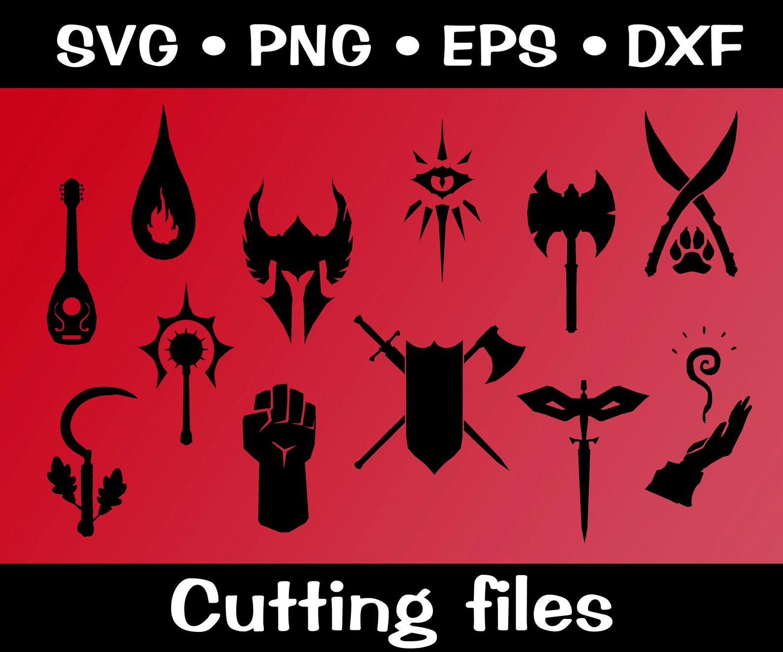 Dnd Classes/ Dungeons and Dragons Vector/ Dnd Vector Clip Art/ - Etsy