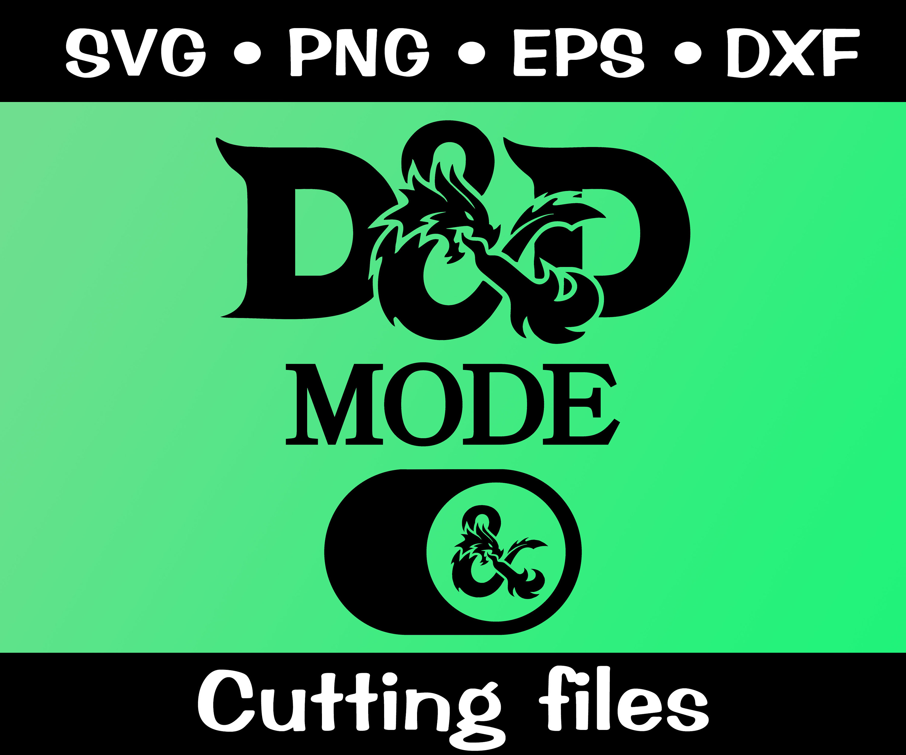 DND Mode On/ Dungeons and Dragons Vector/ Dnd Vector Clip Art/ Dungeon ...