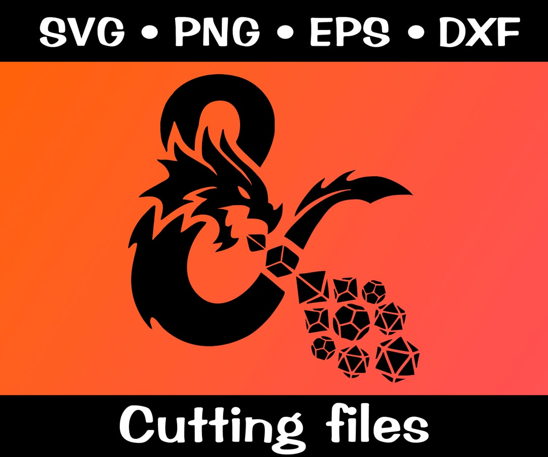 Dragon Logo/ Dungeons and Dragons Vector/ Dnd Vector Clip Art/ Dungeon ...