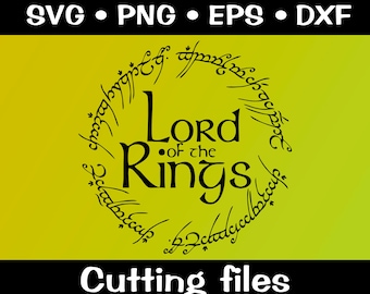 Lord of Ring Svg - Etsy