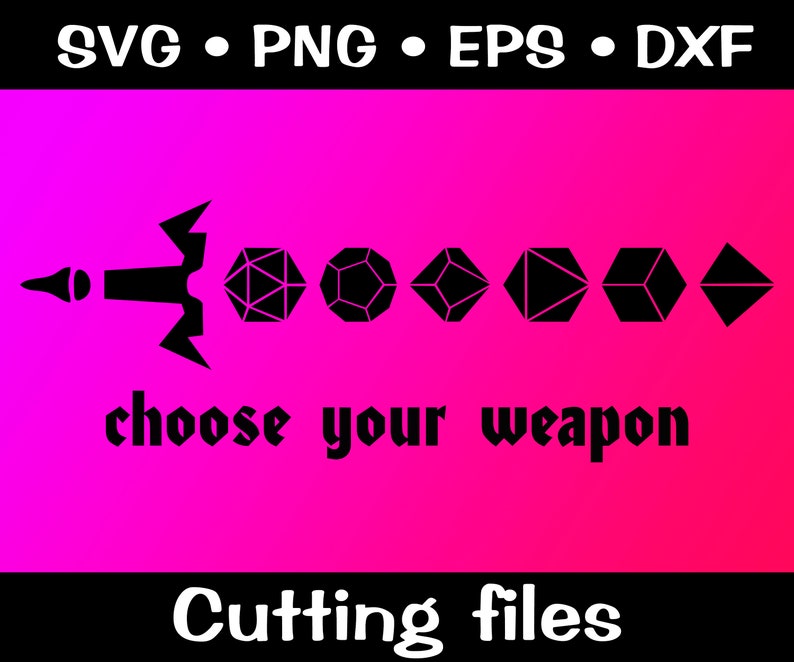DND D20/ Dungeons & Dragons Vector/ Dnd Vector Clip Art/ Dungeon Master ...