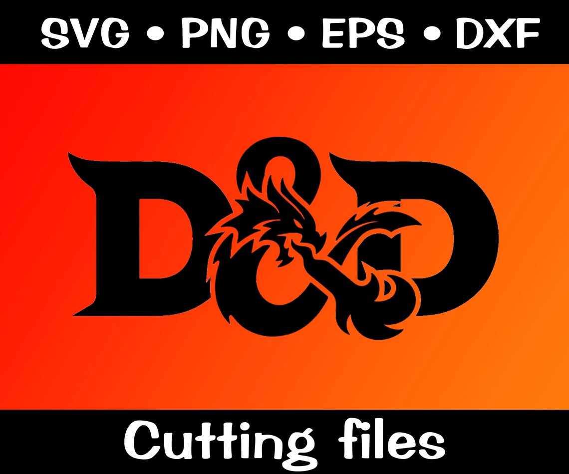 Dnd Logo/ Dungeons & Dragons Vector/ Dnd Vector Clip Art/ Dungeon ...