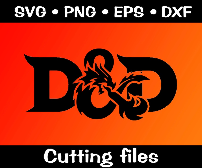Dnd Logo/ Dungeons & Dragons Vector/ Dnd Vector Clip Art/ Dungeon ...