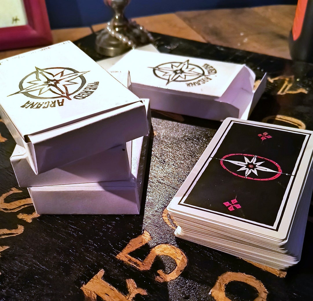 Red Arcana Tarot Deck - Etsy