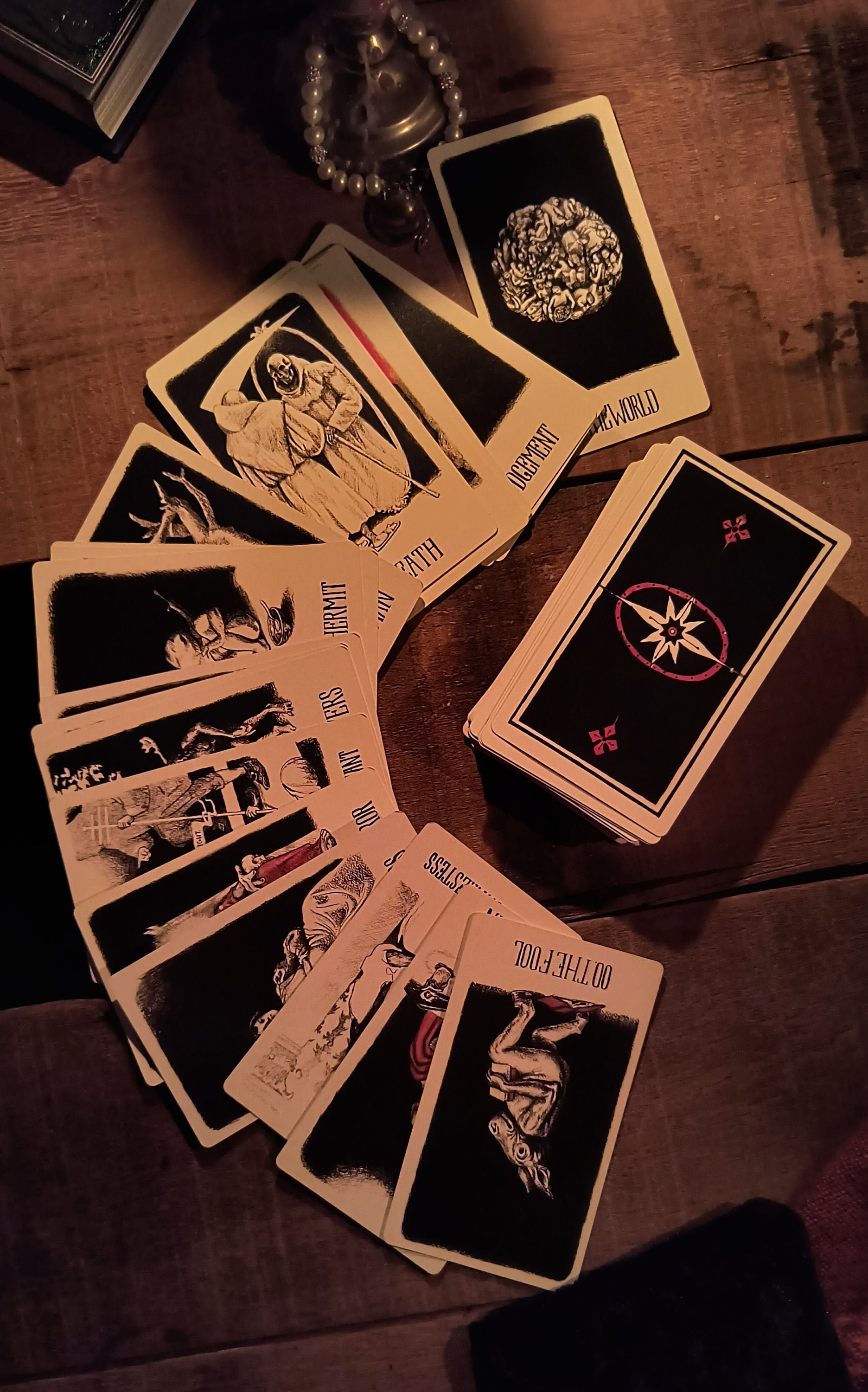 Red Arcana Tarot Deck - Etsy